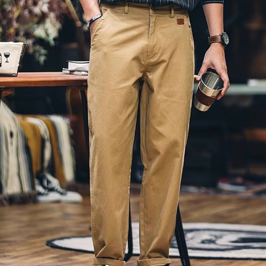 アメリカンレトロ テーパードフィットパンツ（3Colors）241190 – Champyee (チャンピー) アウトドア系コーデショップ