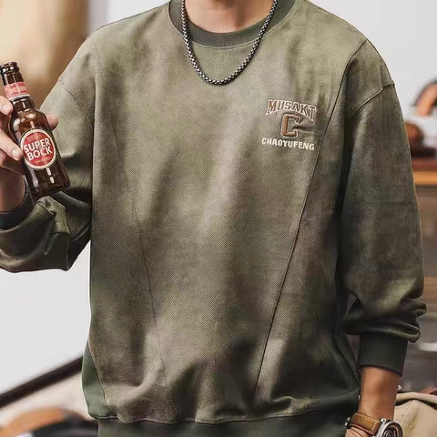 アメリカンレトロ 刺繍 ヘビーウェイトスウェット（3Colors）240726 – Champyee (チャンピー) アウトドア系コーデショップ