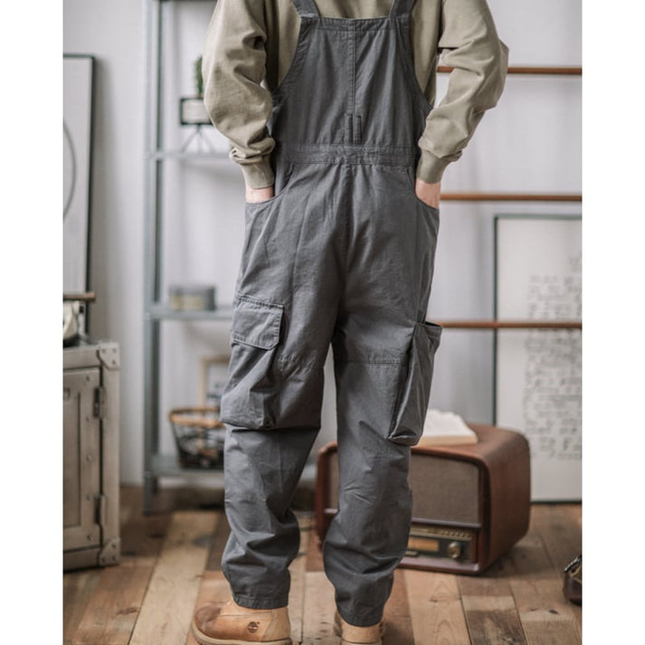 アメリカンレトロワークオーバーオール（3Colors）- T762 – Champyee (チャンピー) アウトドア系コーデショップ